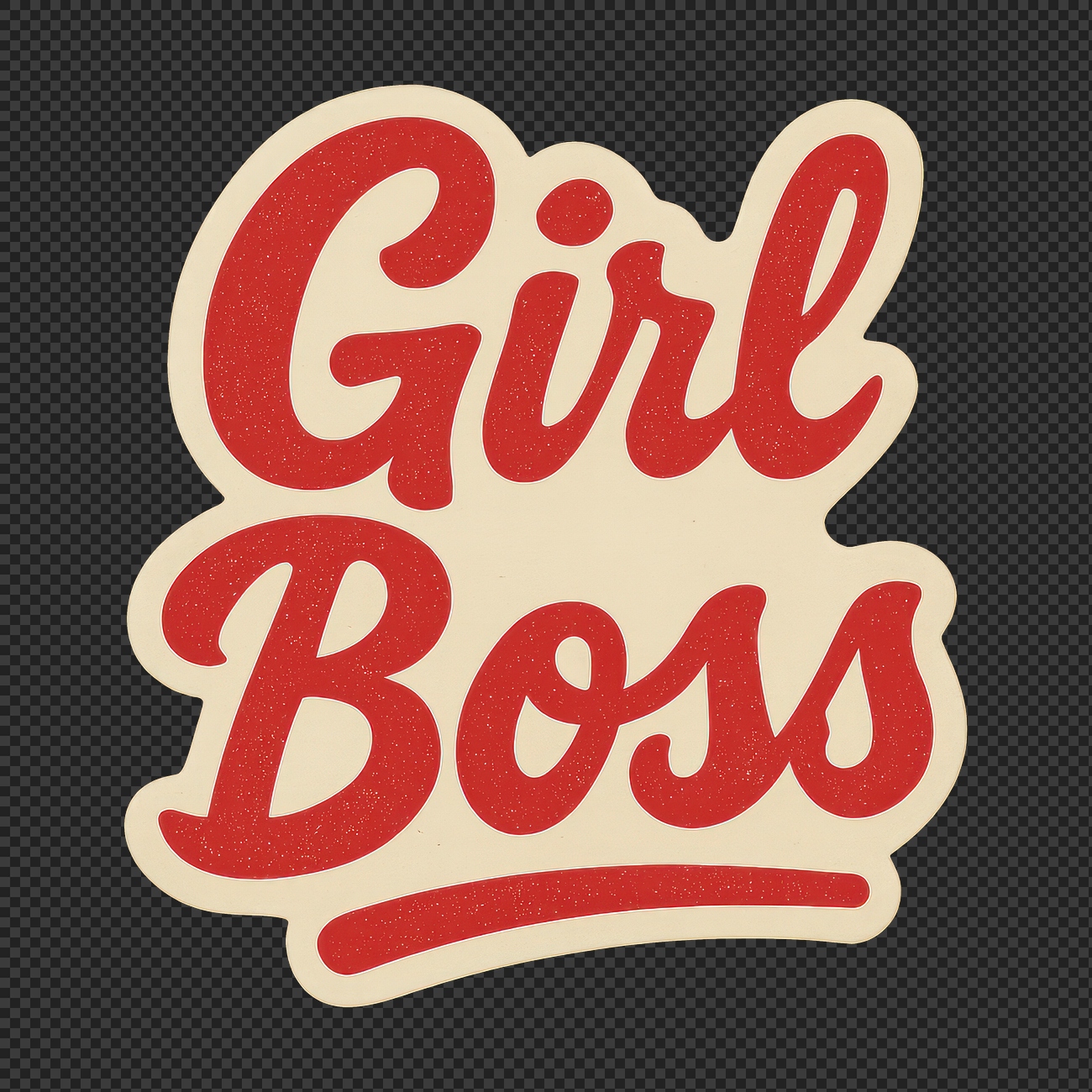 PNG Empowering red script sticker | Free PNG - rawpixel