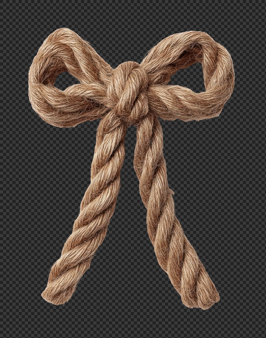 PNG Rustic jute rope bow | Free PNG - rawpixel