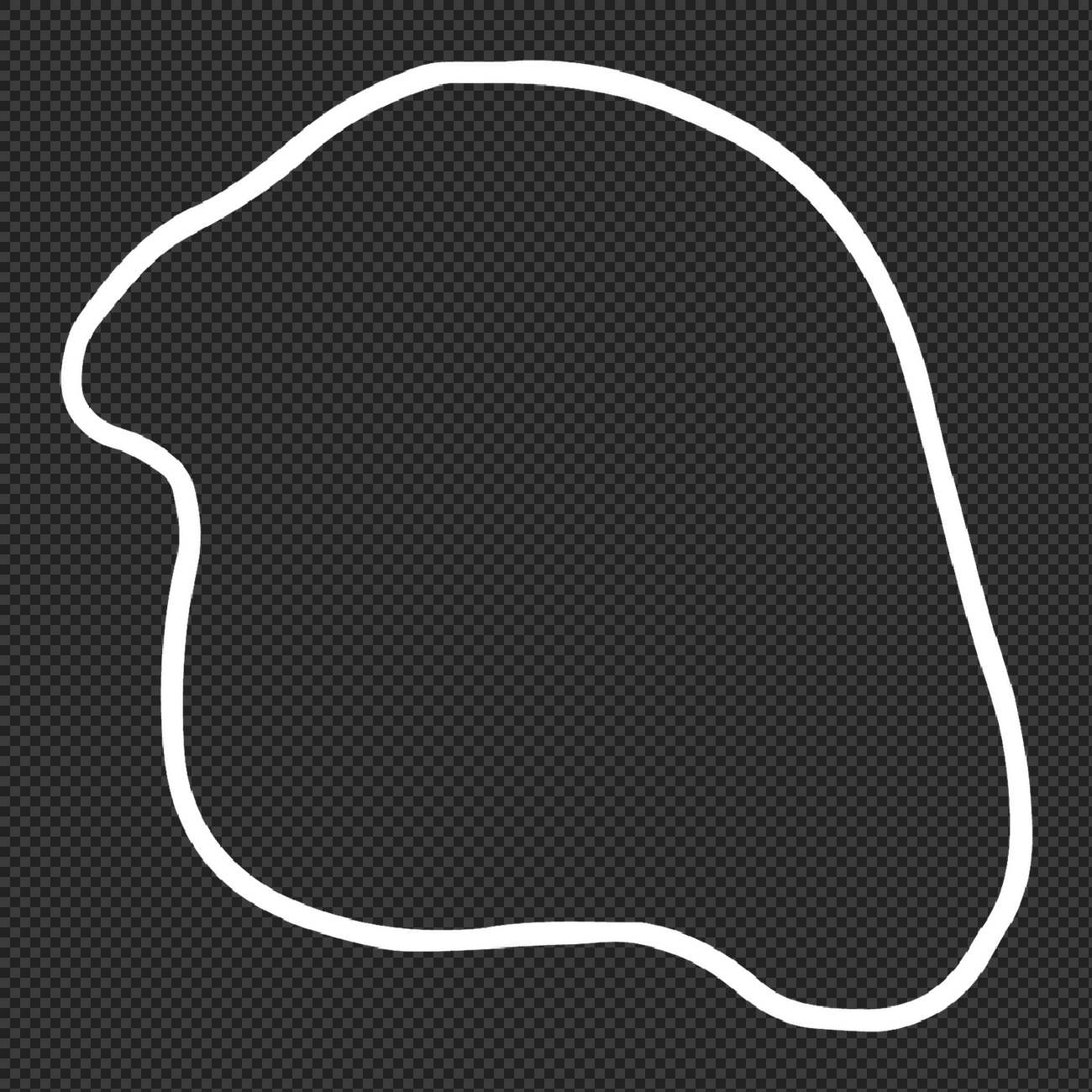 Abstract line png shape sticker, | Premium PNG - rawpixel