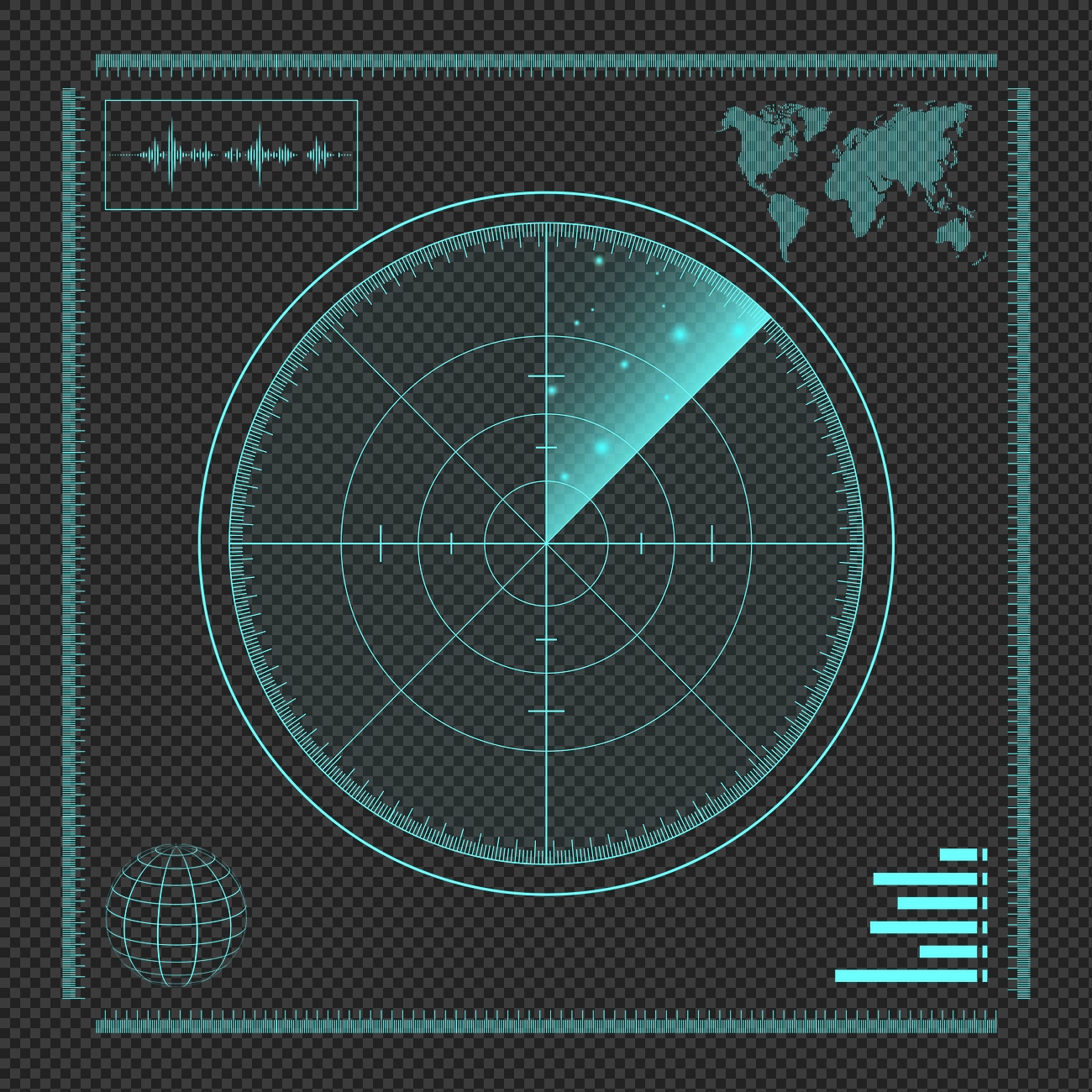Futuristic radar scan png, military | Premium PNG - rawpixel