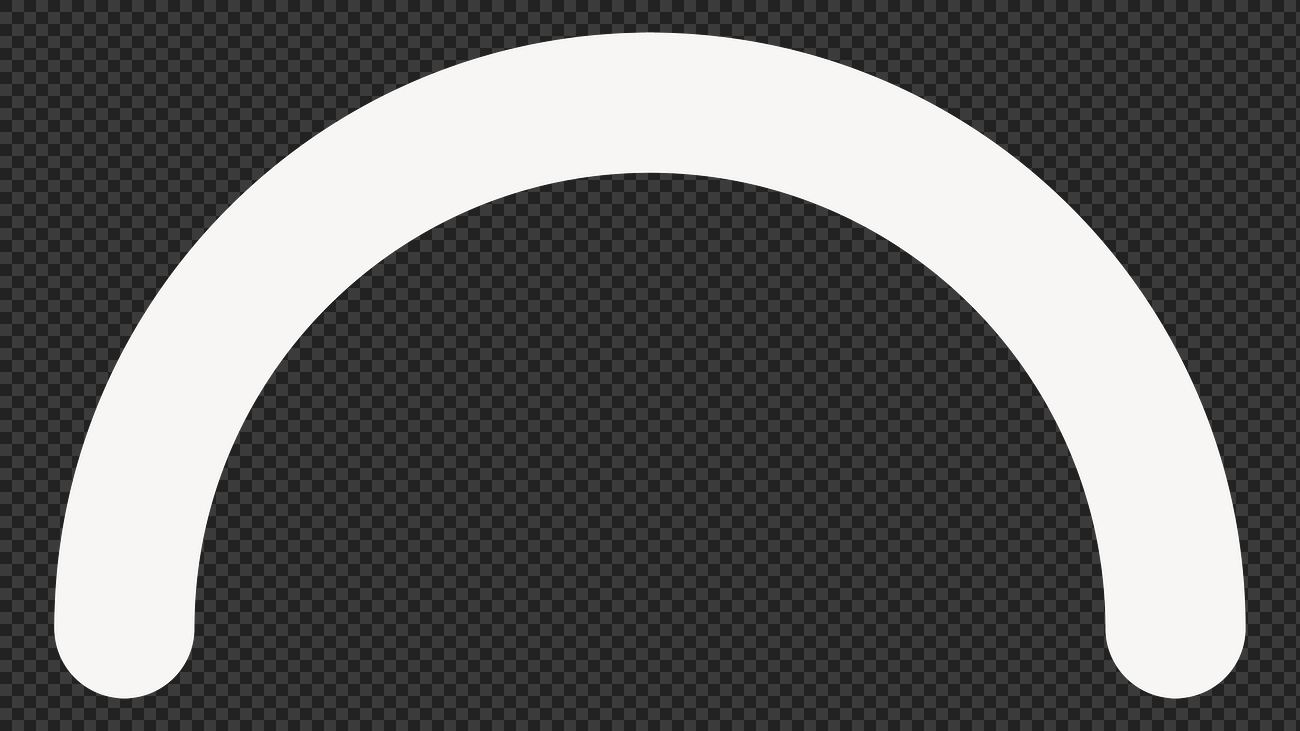 Semicircle png white journal sticker, | Premium PNG - rawpixel