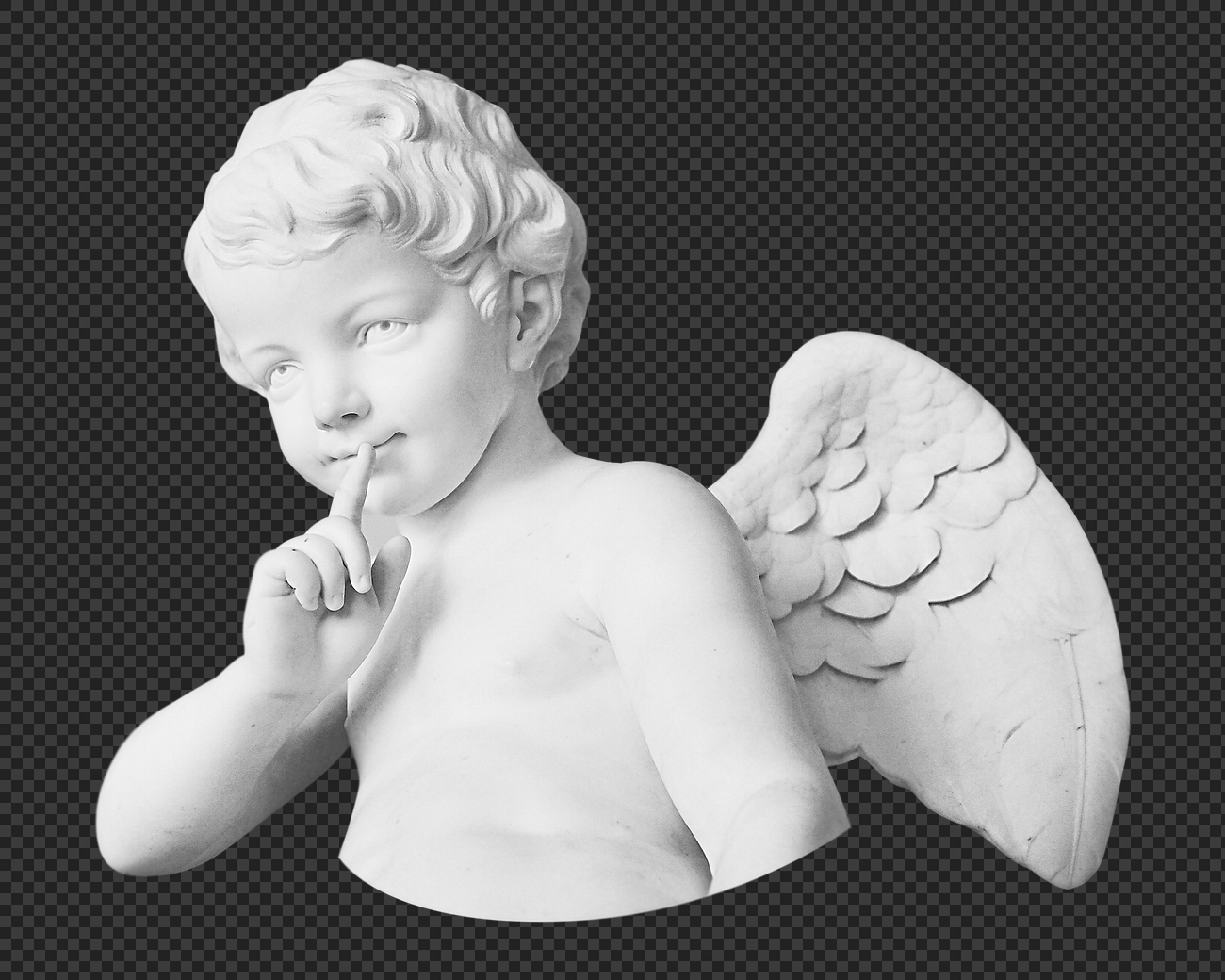 Cherub statue png sticker, transparent | Free PNG - rawpixel
