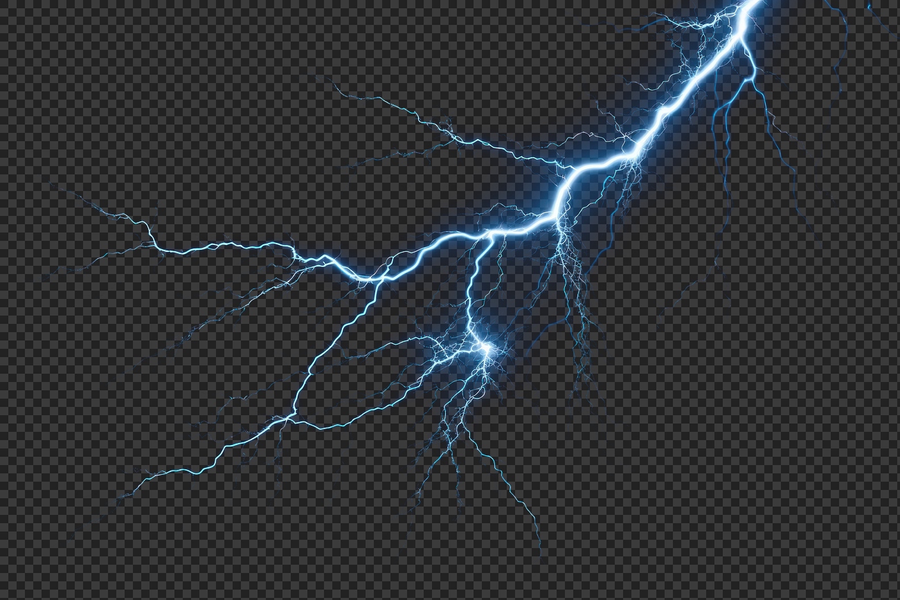 PNG blue lightning effect, transparent | Premium PNG - rawpixel