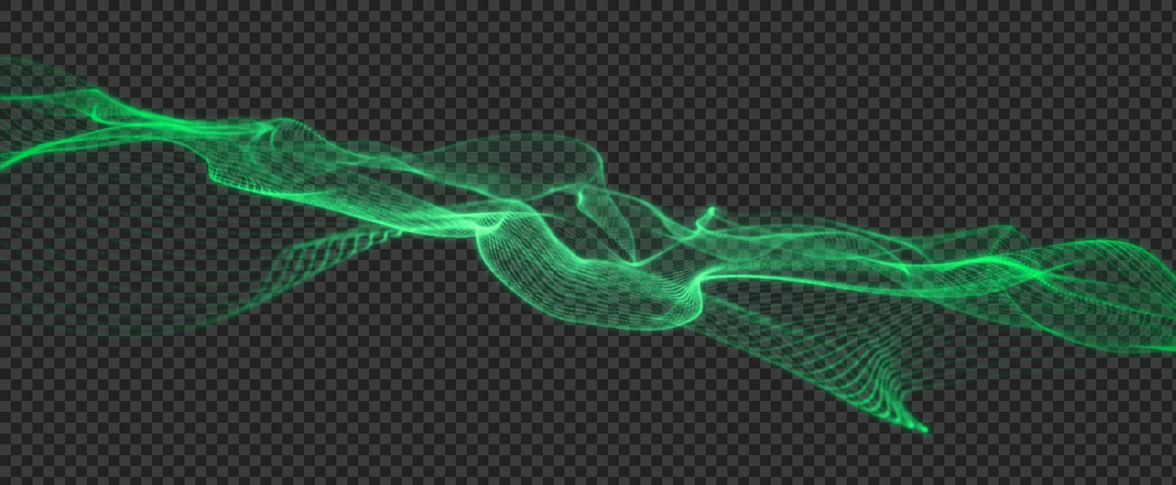 Digital green wave png, transparent | Premium PNG - rawpixel