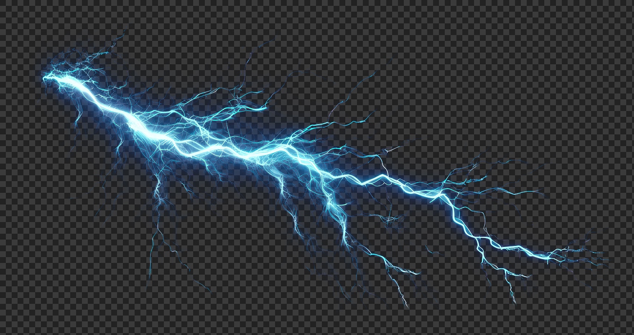 PNG Blue lightning effect, transparent | Premium PNG - rawpixel