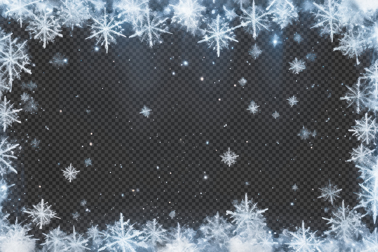 PNG Icy frost crystal border | Premium PNG - rawpixel