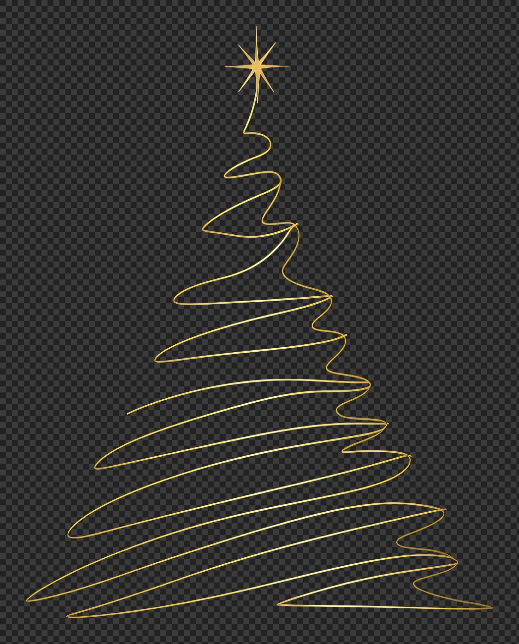 PNG Christmas line tree christmas | Free PNG - rawpixel