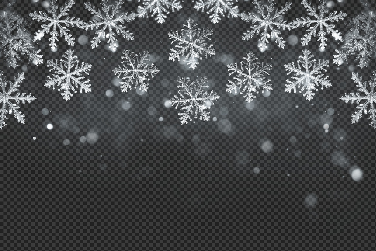 Falling snowflakes png overlay, transparent | Free PNG - rawpixel