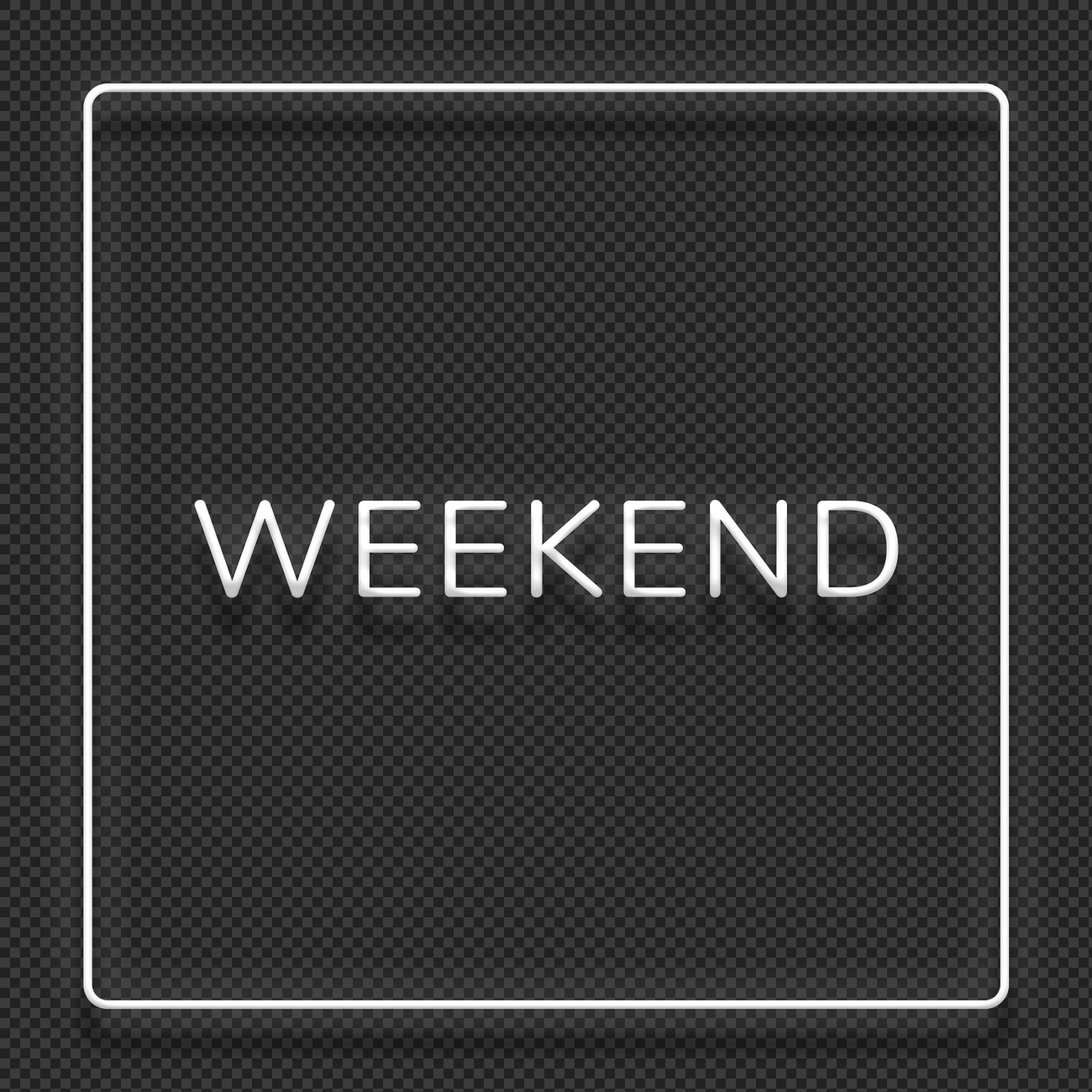 White neon word WEEKEND typography | Free PNG - rawpixel