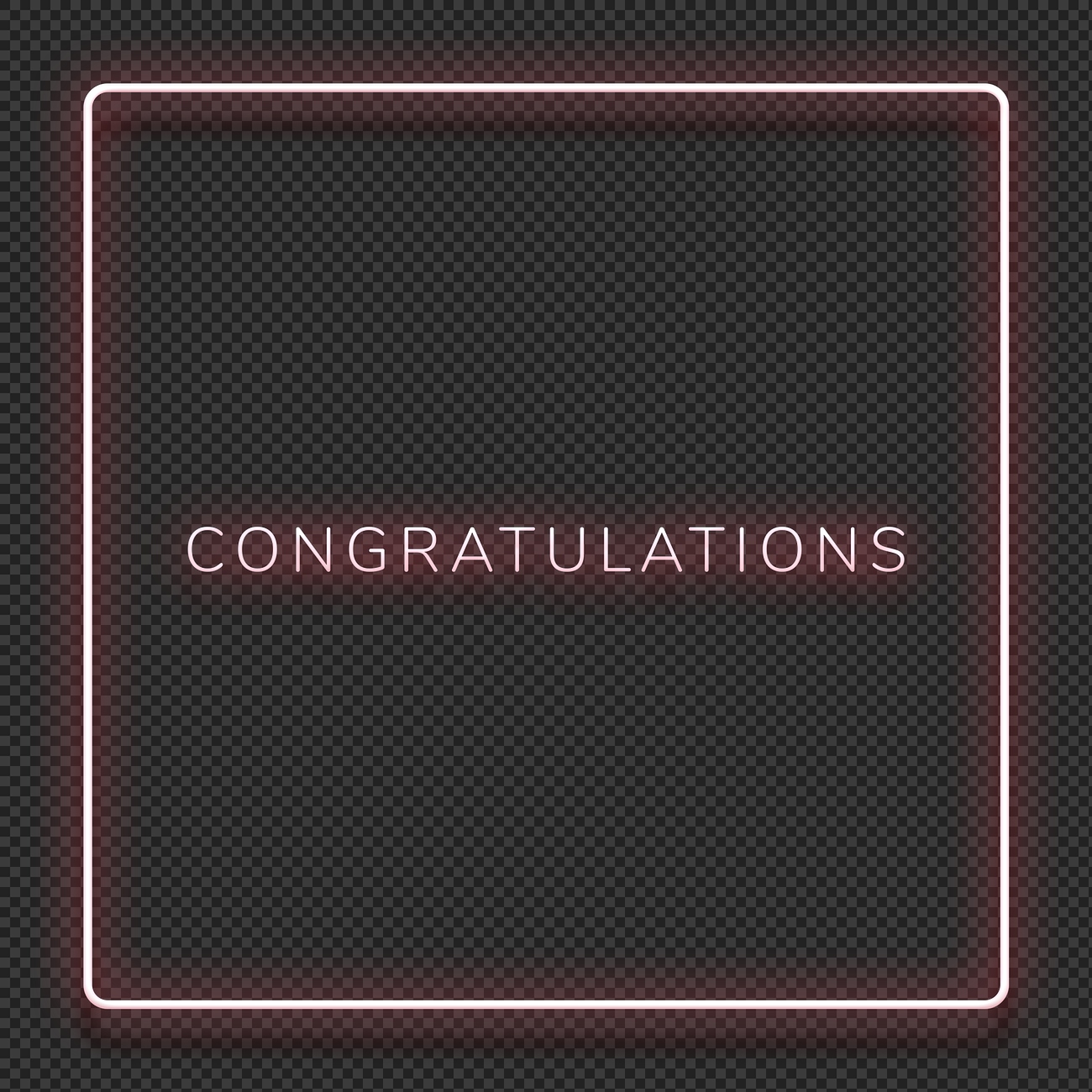 Glowing Congratulations red neon typography | Premium PNG - rawpixel