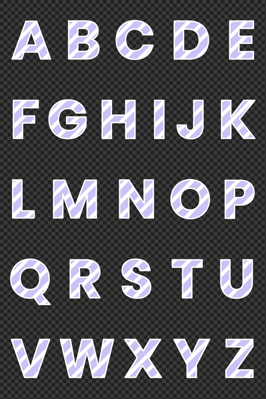 Abc letter set typography png | Premium PNG - rawpixel