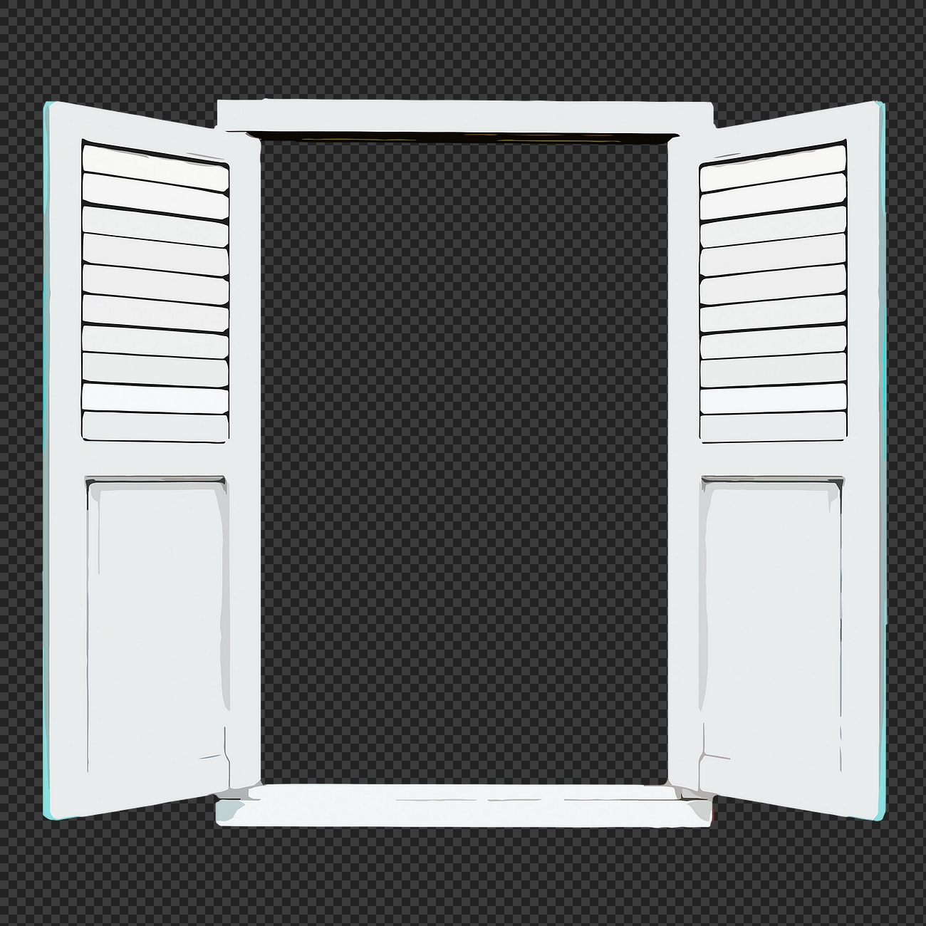 Opened window png clipart, wooden | Premium PNG - rawpixel