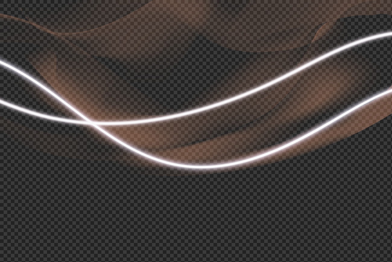 Glowing white neon line patterned | Premium PNG - rawpixel