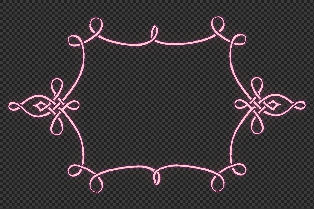 Pink filigree frame border png | Free PNG - rawpixel