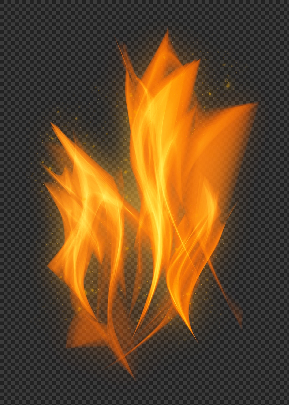 Png retro orange fire flame | Premium PNG Sticker - rawpixel