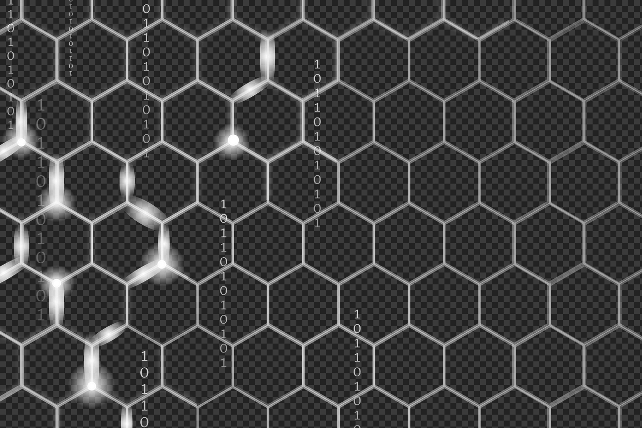 Hexagon pattern png transparent digital | Premium PNG - rawpixel