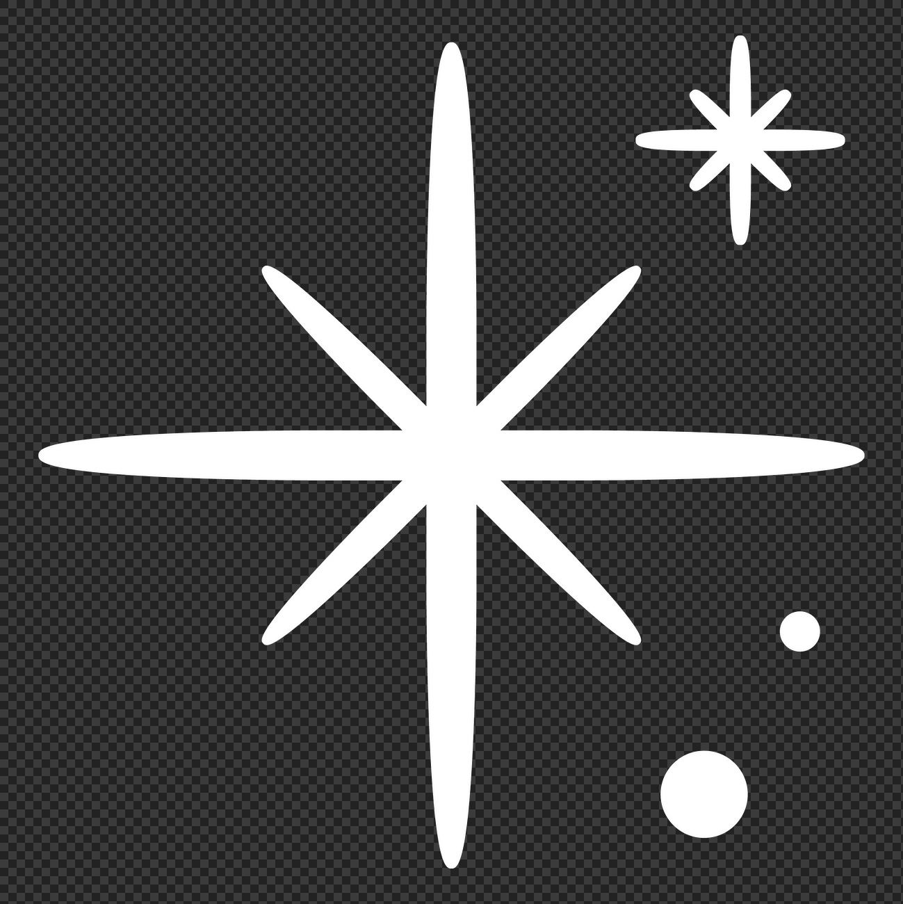 Png sparkling stars icon in simple | Premium PNG Sticker - rawpixel