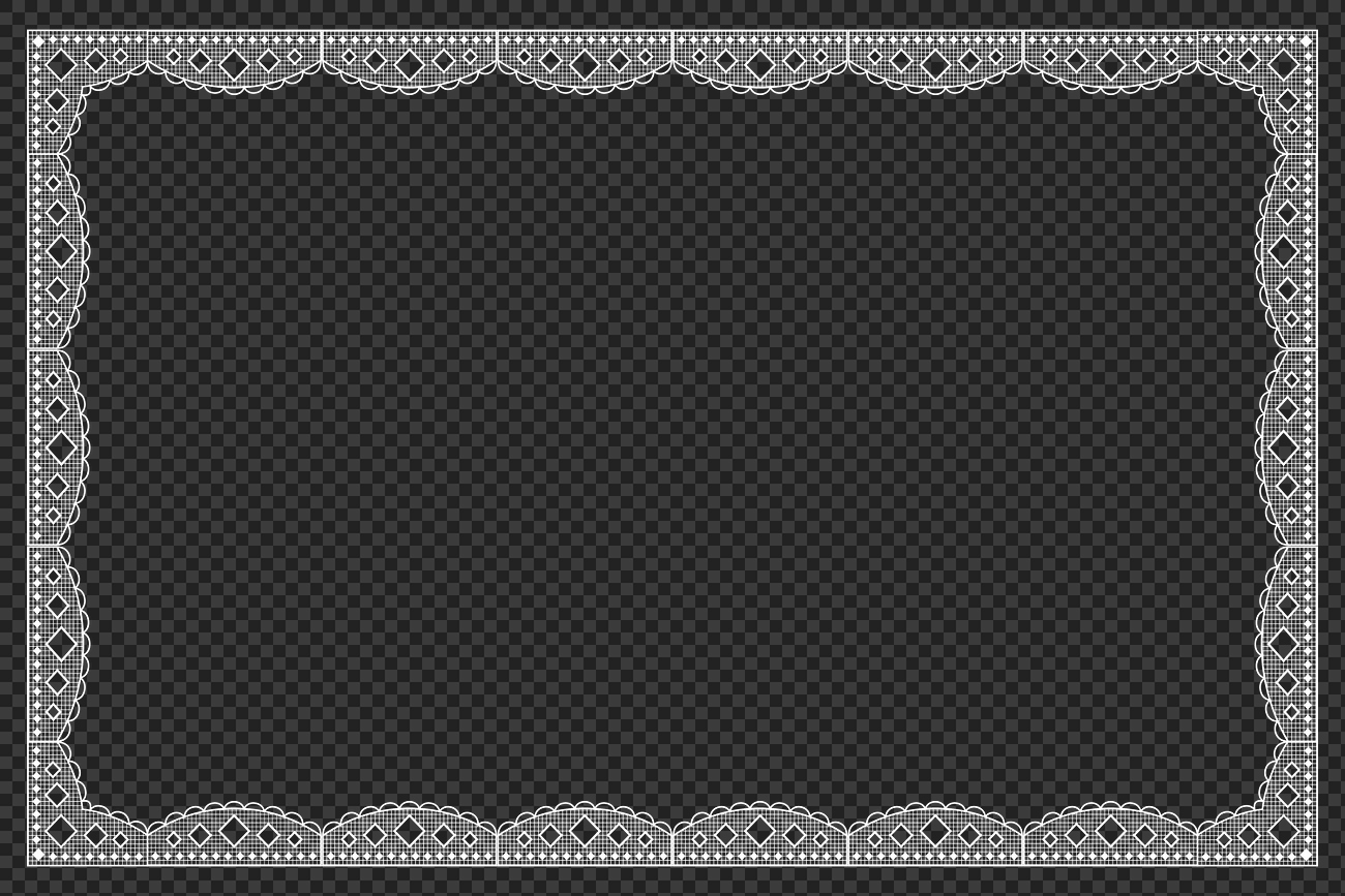 White lace png frame, classic | Premium PNG - rawpixel
