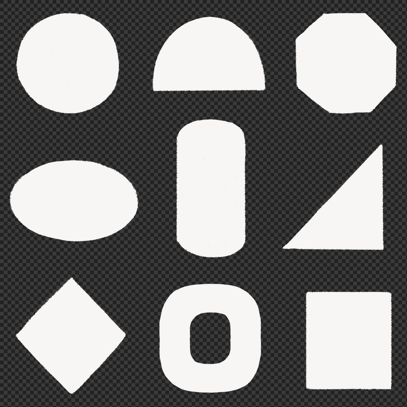 White sticker png, geometric shape | Premium PNG - rawpixel