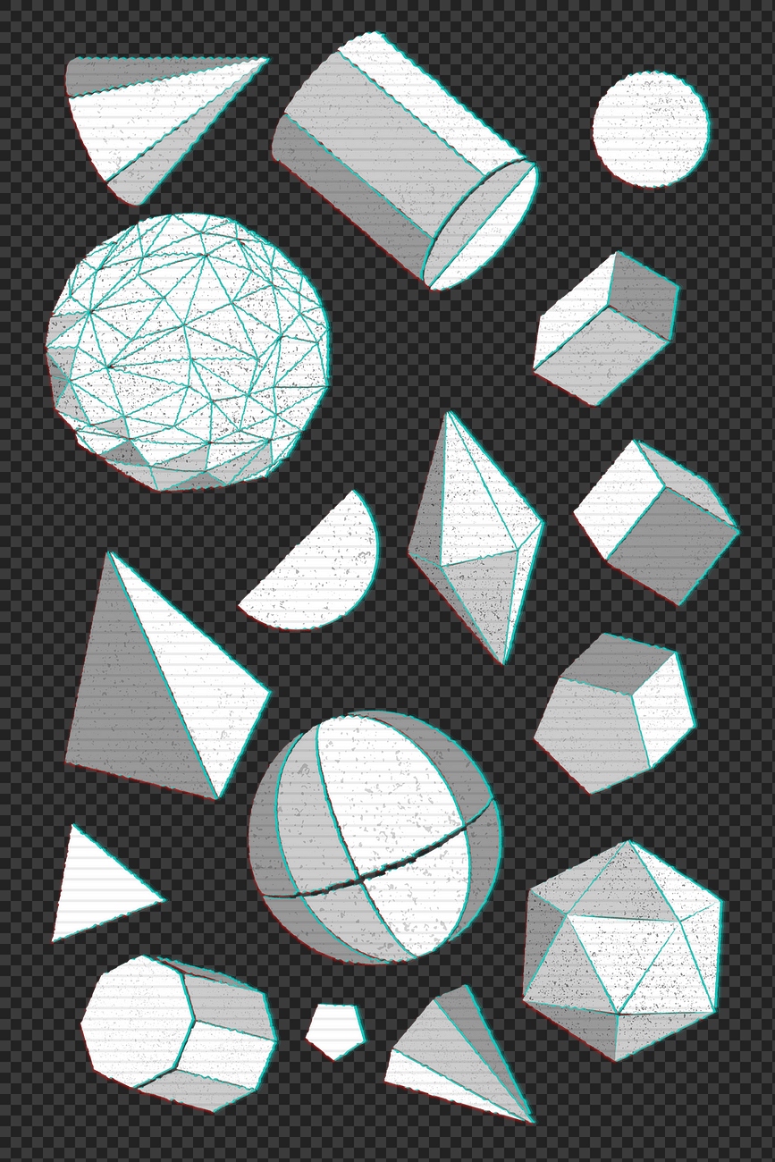 3D geometric shape design element | Premium PNG - rawpixel