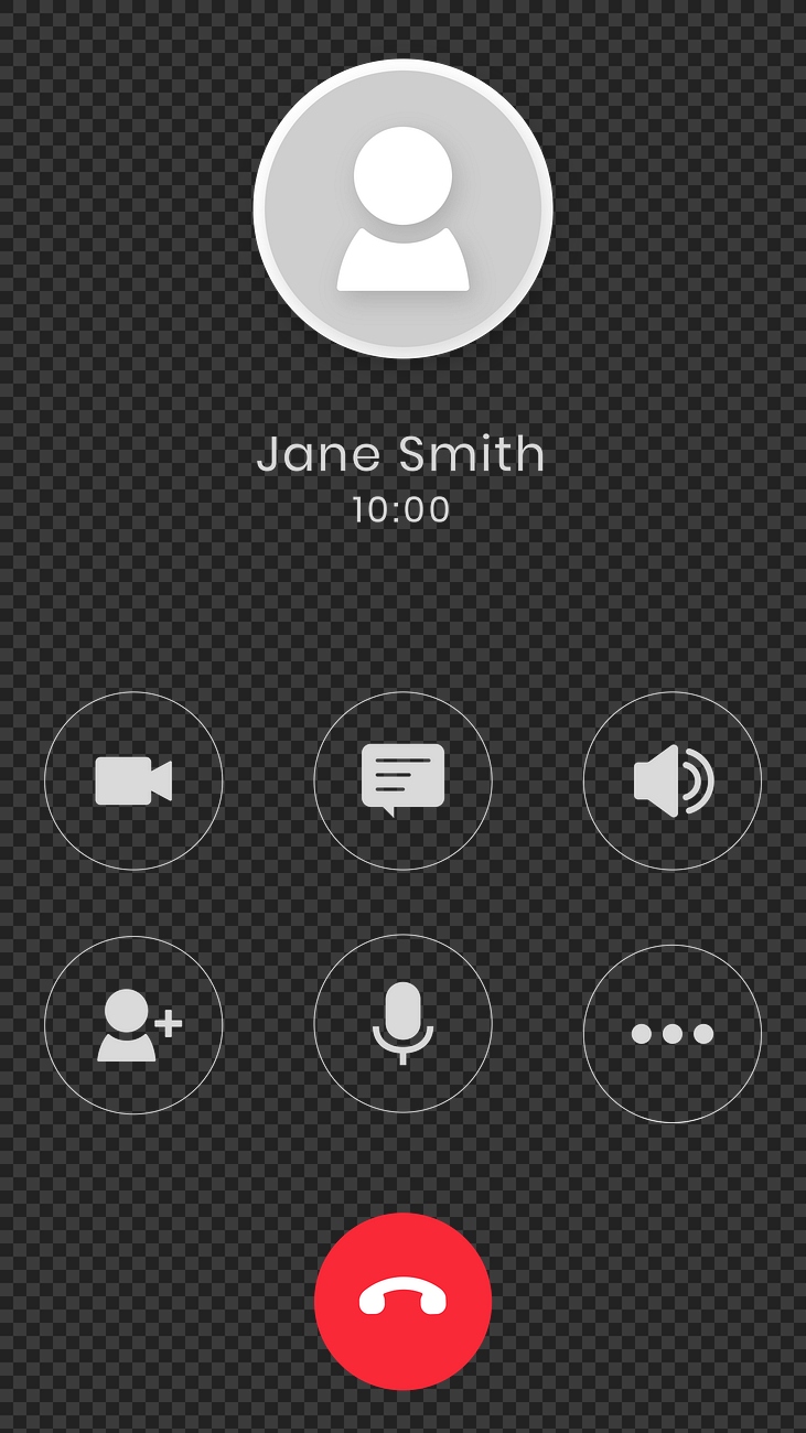 Png smartphone call interface ongoing | Premium PNG Sticker - rawpixel