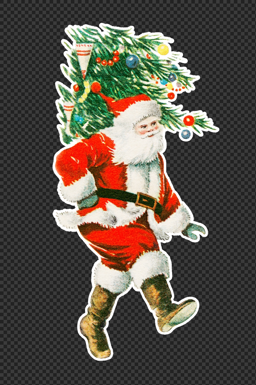 Dancing Santa Claus sticker transparent | Premium PNG Sticker - rawpixel