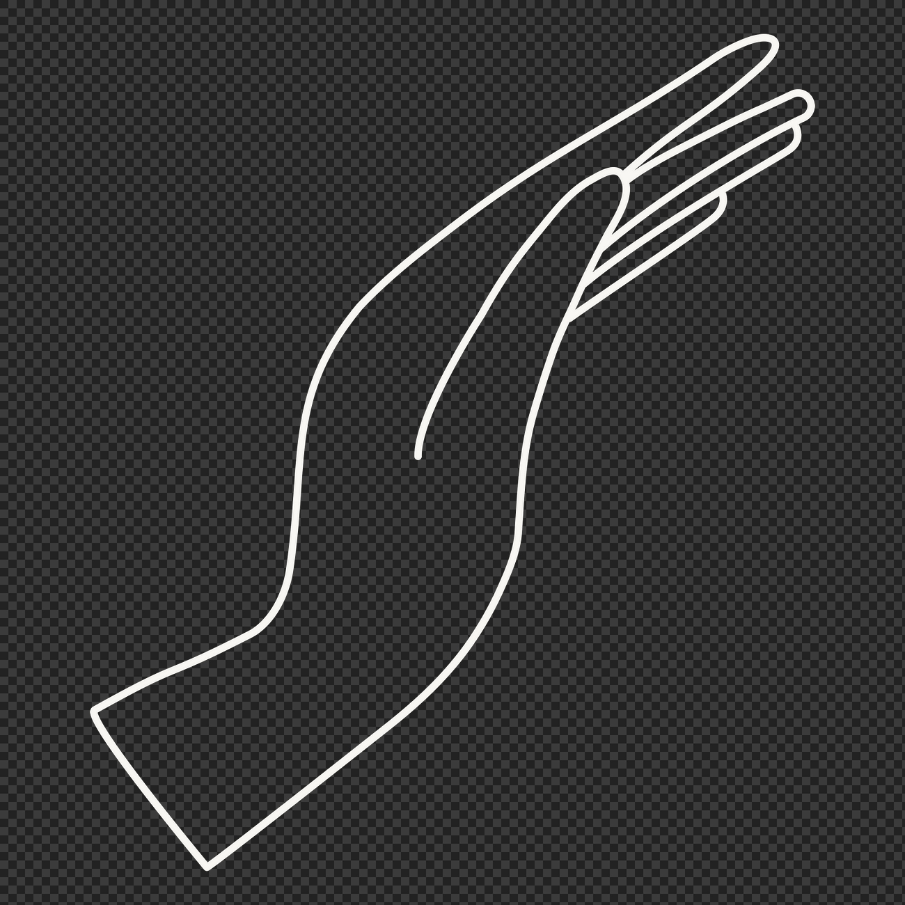 Aesthetic hand png sticker on transparent | Premium PNG - rawpixel