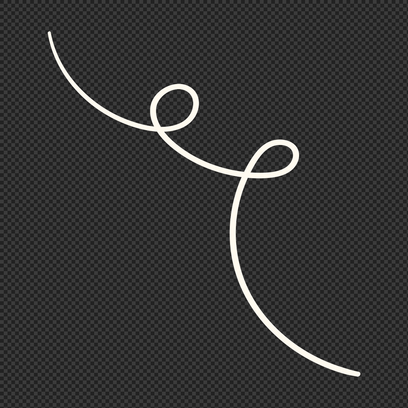 Curl line png sticker transparent | Premium PNG - rawpixel