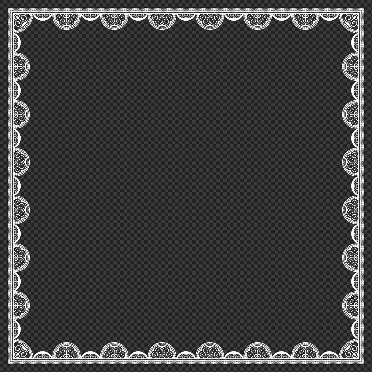 White lace png frame, classic | Free PNG - rawpixel
