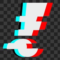 Exclamation mark png glitch sign, | Premium PNG - rawpixel