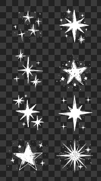 PNG doodle sparkle star effect | Premium PNG - rawpixel