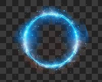 PNG Glowing blue circular energy | Premium PNG - rawpixel