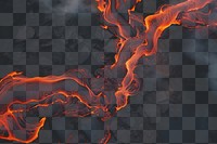 PNG Fiery lava flow overlay | Free PNG - rawpixel