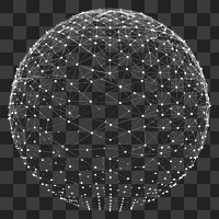 PNG Abstract digital network sphere | Free PNG - rawpixel