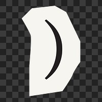 Parentheses sign png black&white papercut, | Free PNG - rawpixel