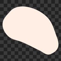 Beige blob shape png sticker, | PNG - rawpixel