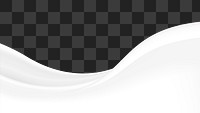 Wave border png, white abstract | Premium PNG - rawpixel