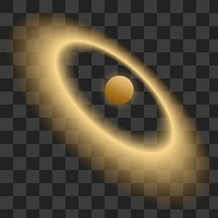 Gold saturn png sticker, aesthetic | Premium PNG Sticker - rawpixel