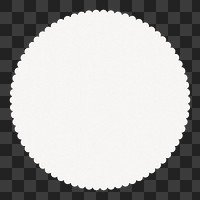 Scalloped circle png sticker, simple | Free PNG - rawpixel