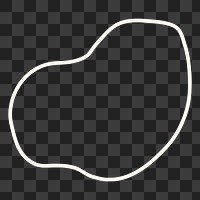 White outline shape png sticker | Premium PNG - rawpixel