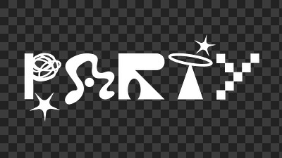 Party word png abstract shape | Free PNG - rawpixel