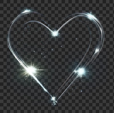 PNG Heart symbol streaking light | Free PNG - rawpixel
