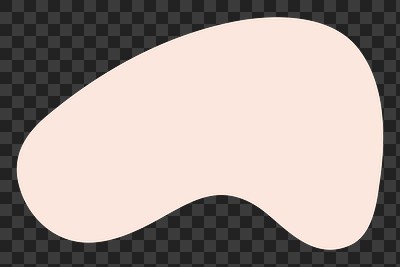 Beige blob shape png sticker, | Premium PNG - rawpixel