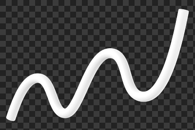 3D white squiggle png, wavy | Free PNG - rawpixel
