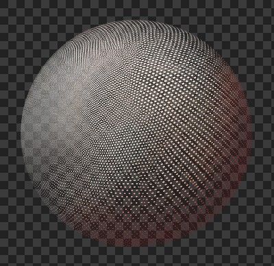 Halftone sphere effect png, transparent | Premium PNG - rawpixel