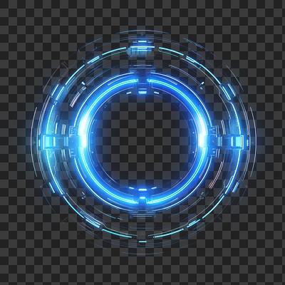 PNG Futuristic portal hologram light | Premium PNG - rawpixel