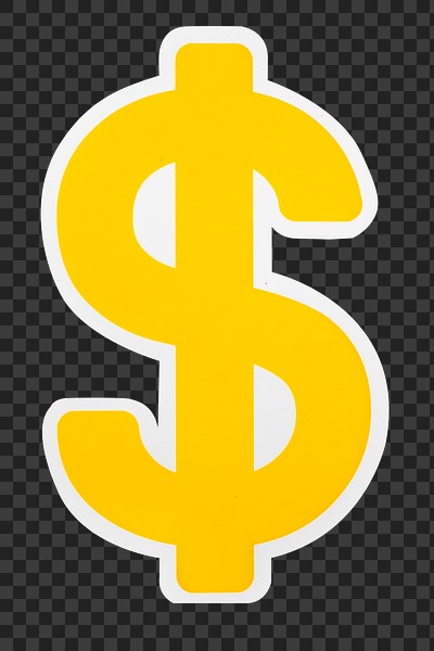 Dollar sign paper craft illustration | Free PNG Sticker - rawpixel