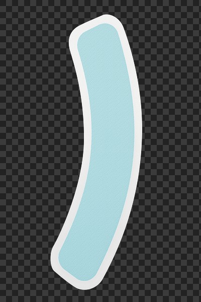 Right parenthesis symbol paper craft | Free PNG Sticker - rawpixel