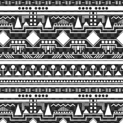 Tribal png seamless pattern, transparent | Free PNG - rawpixel