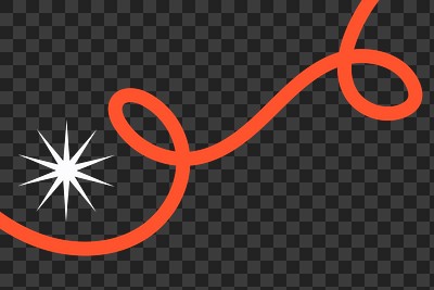 Red squiggle png border collage | Premium PNG - rawpixel
